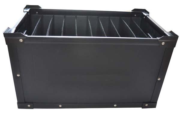 6mm Thickness Antistatic Corrugated Conductive ESD Storage Box