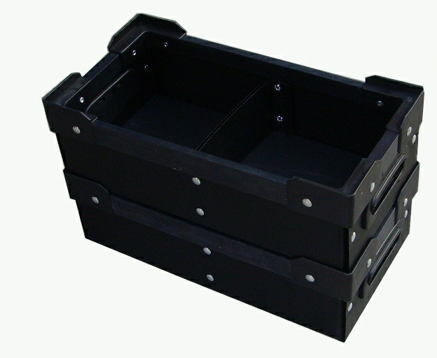 6mm Thickness Antistatic Corrugated Conductive ESD Storage Box