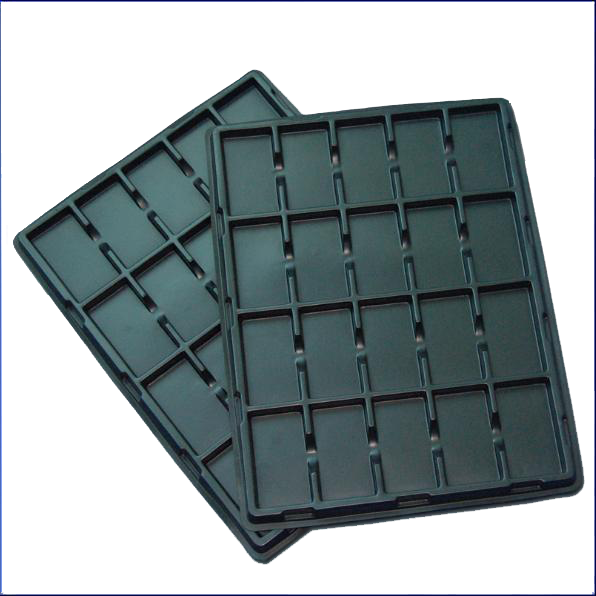 5mm 10e6 ohms ESD component HIPS Antistatic Blister Tray