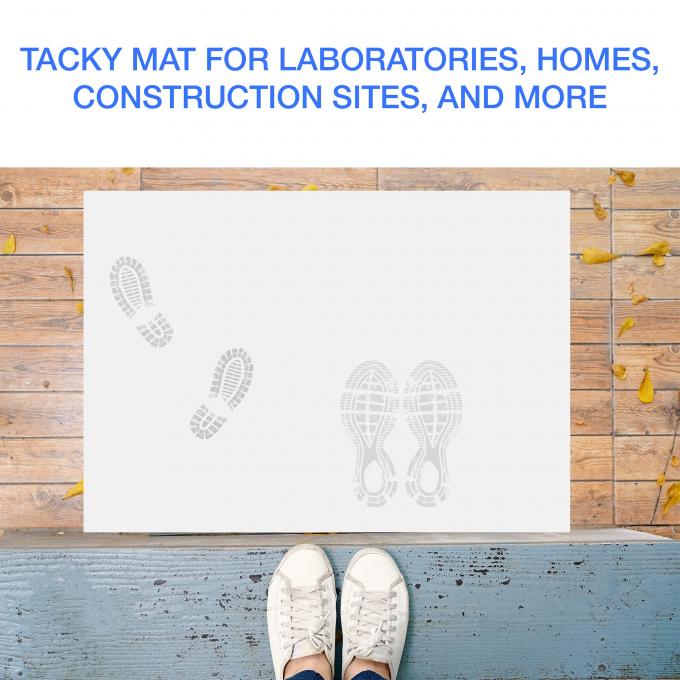 Sticky Mat for Cleanrooms, Adhesive Tacky Mat, Capture Dirt and Dust