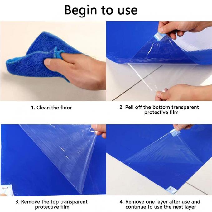 Cleanroom Mats An Peel Door Control Dust Remove Multilayer Sticky Mat