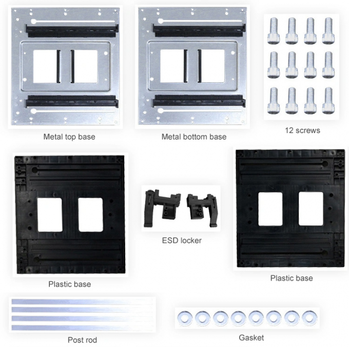 SMT PCB ESD Magazine Rack Gear Adjustable Magazine Rack for PCB Storage