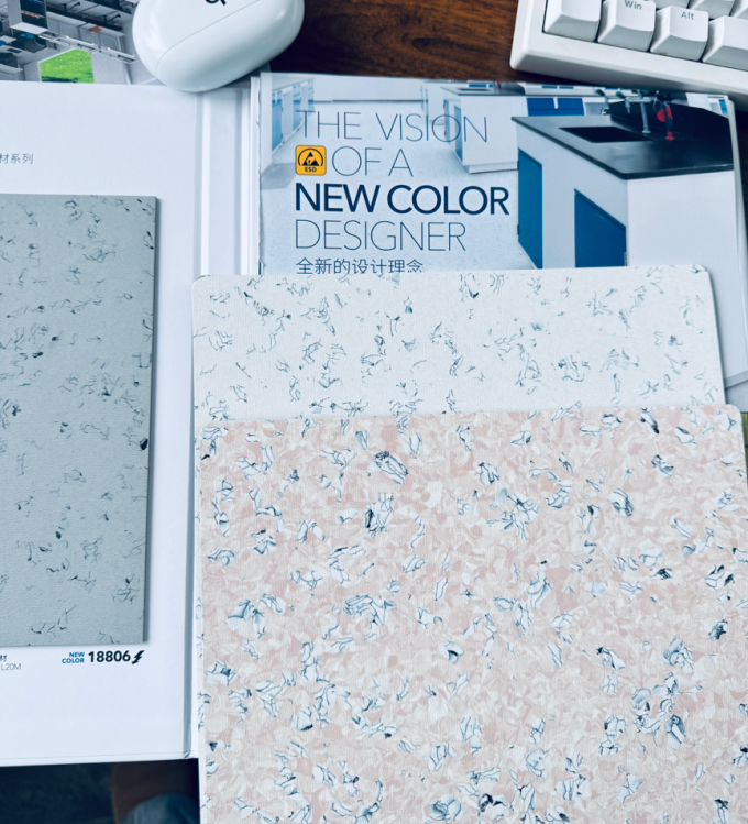 ESD Vinyl Flooring Conductive / Antistatic Floor Tiles ESD And ...