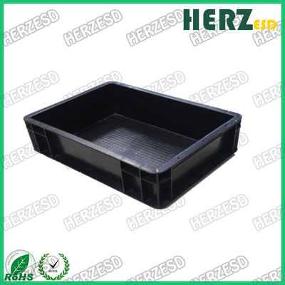 Black Color Anti Static Storage Boxes Surface Resistance 103-109 Ohms