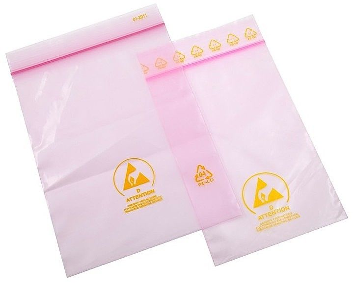 Soft Touch ESD Shielding Bags Customized Printing For Electronic Packing