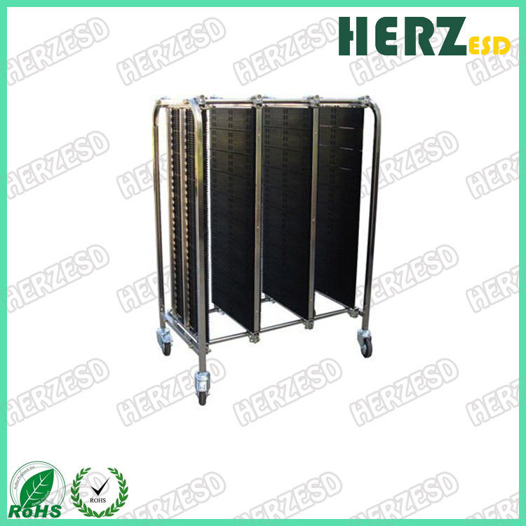 Antistatic ESD PCB Plates Storage Magazine Rack Cart Trolley Movable