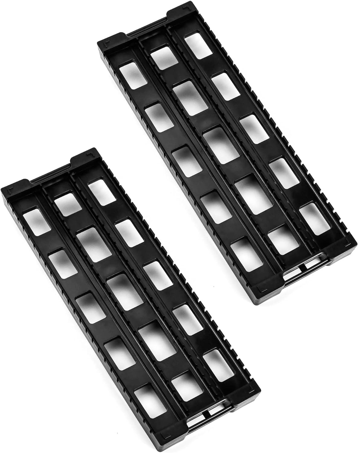 Antistatic ESD Circulation Rack Shelf Black Plastic PCB Rack, 25 Slot ...