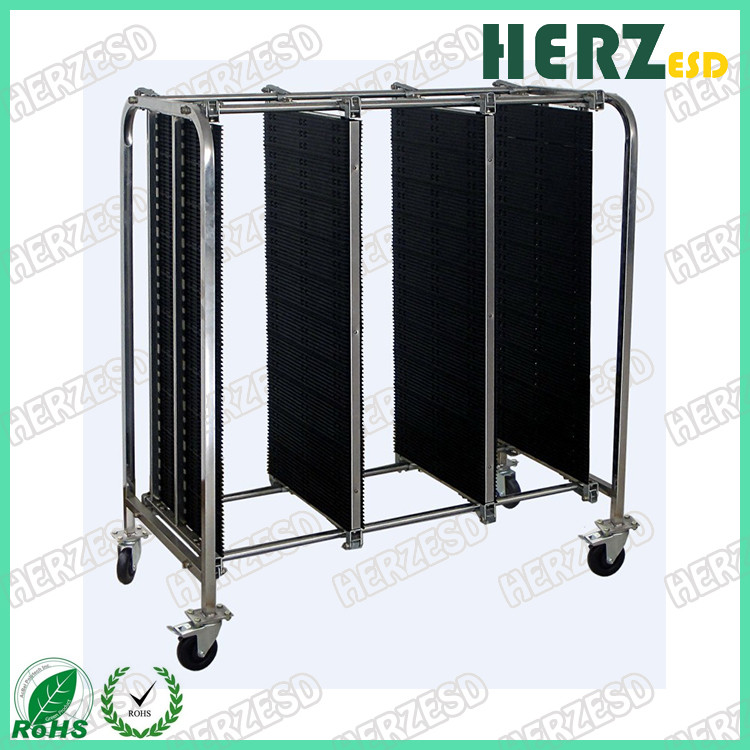 Four Wheels Design ESD Storage Racks Circulation Cart Frame Size 1100 × ...