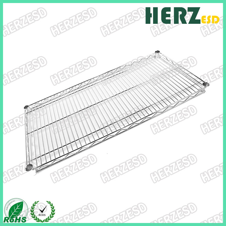 Anti Static Stainless Steel Rack With Wheels ESD Wire Shelf Rack