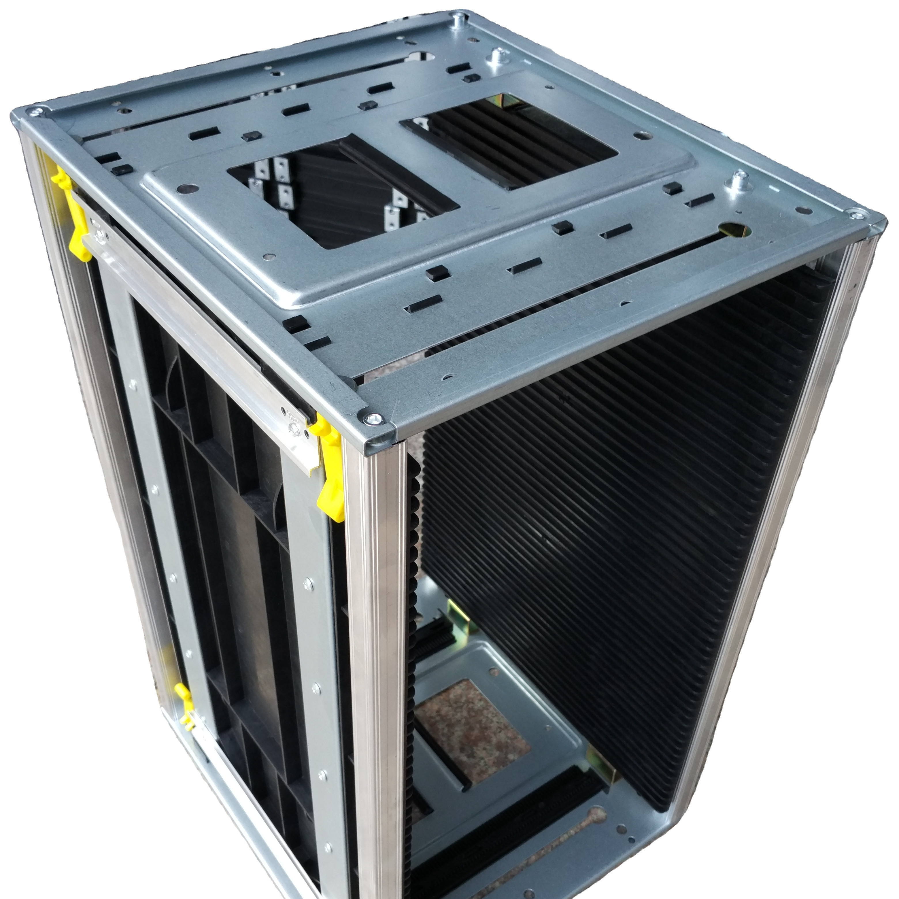 SGS Foldable 80-250mm PCB Magazine Industrial Rack Shelving