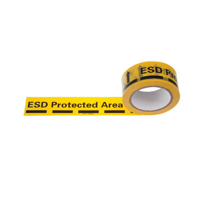 Polyimide Material ESD Warning Tape , Anti Static Kapton Tape Width 3-500mm