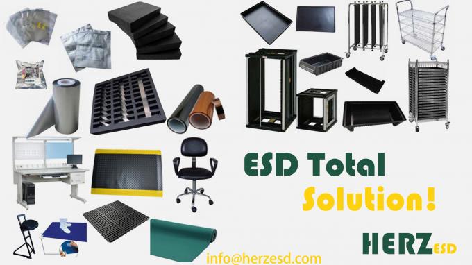 Black Color ESD Storage Racks / SMT Reel Storage Rack Surface ...