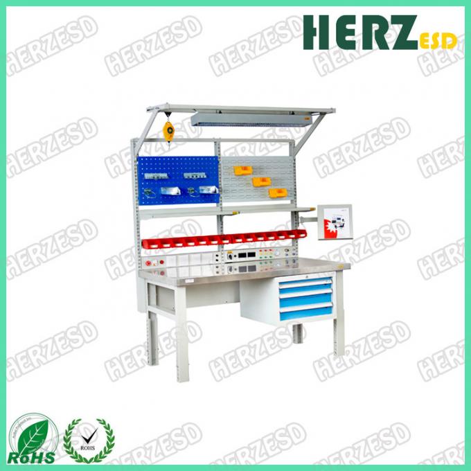 Heavy Duty ESD Safe Workstation , Anti Static Table Loading 300-1000kg