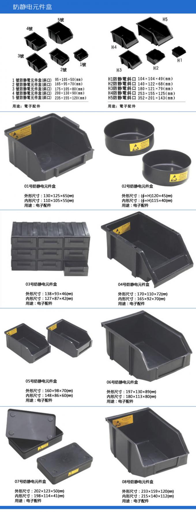 Permanently Conductive ESD Storage Box / ESD Component Box Has Open ...